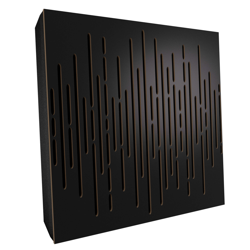Sound Absorbing Acoustic Panel «Wave Fabric» Black— WorldWide Shipping ...