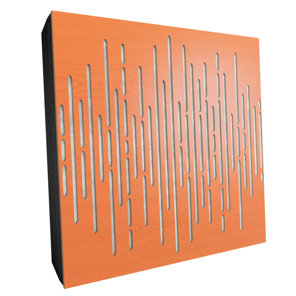 Sound Absorbing Acoustic Panel «Wave Fabric» Cherry — WorldWide ...