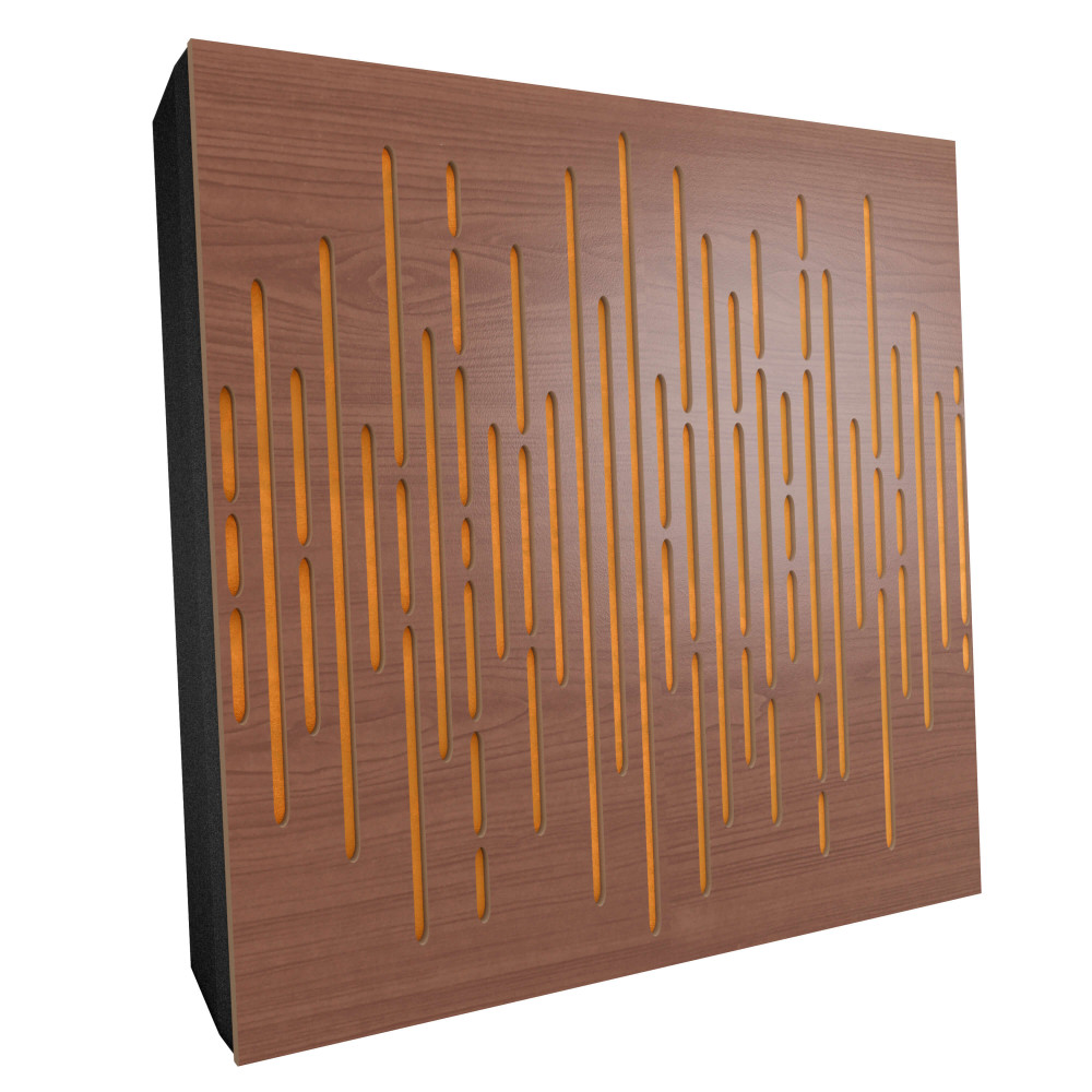 Sound Absorbing Acoustic Panel «Wave Fabric» Nut — WorldWide Shipping ...