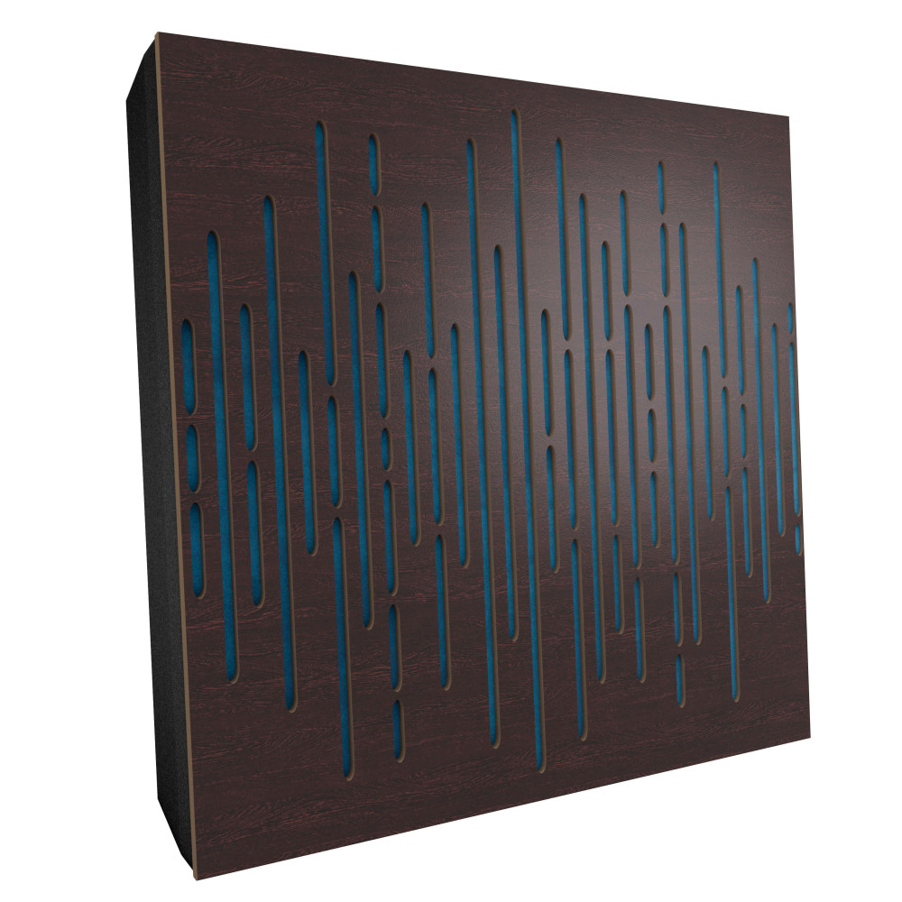 Sound Absorbing Acoustic Panel «Wave Fabric» Wenge — WorldWide Shipping ...