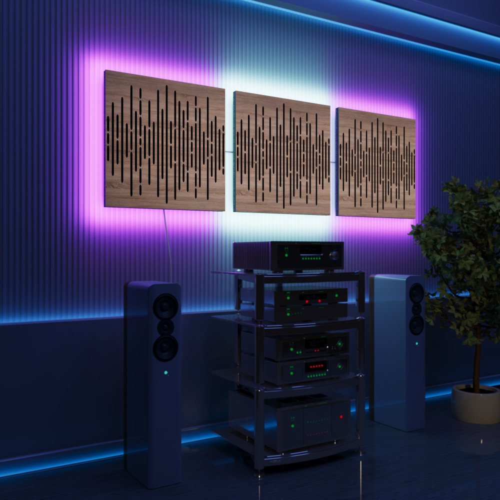 Acoustic Panels "Wave" with RGB Backlight — WorldWide Shipping | Fast ...