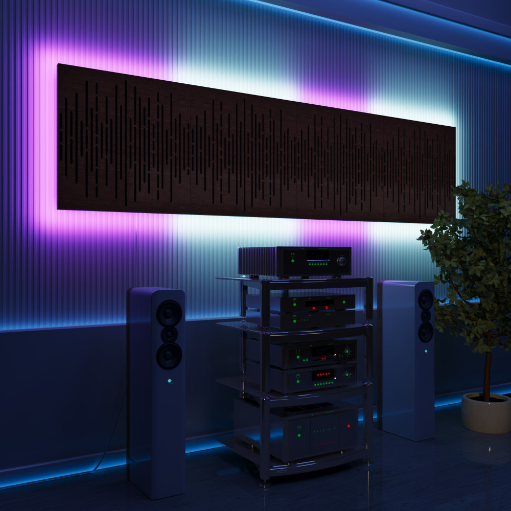 Acoustic Panels "Wave" with RGB Backlight Together version — WorldWide ...